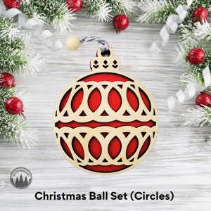 Christmas Ball Ornaments (set of 8) - Etsy
