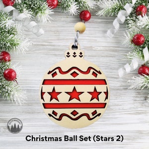 Christmas Ball Ornaments (set of 8) - Etsy