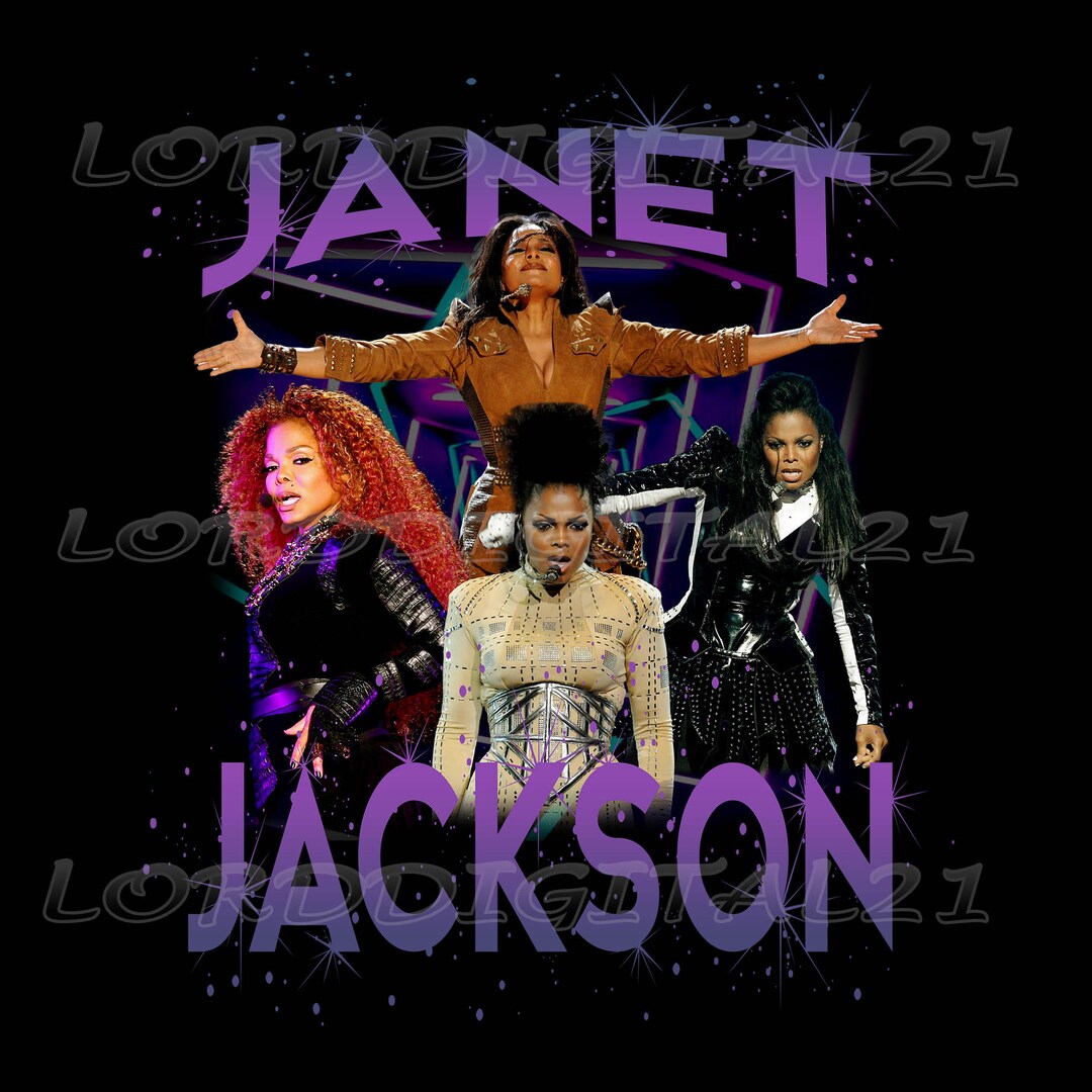 Janet Jackson Png, T-shirt Design,300 DPI PNG File Ready to Print ...