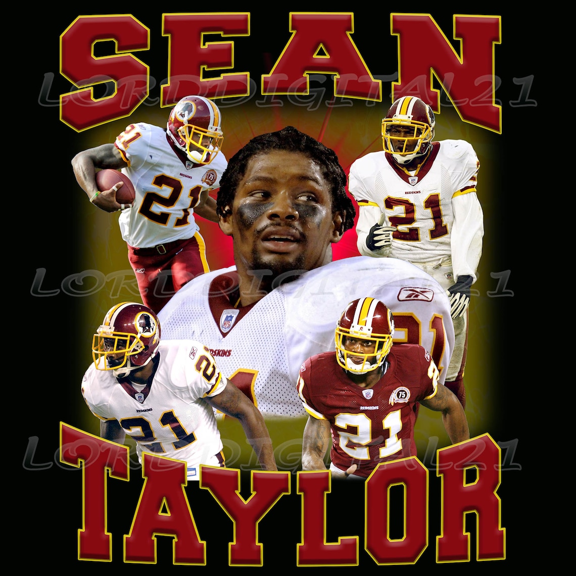 Sean Taylor Png Svg, T-shirt Design,300 DPI PNG File Ready to Print ...