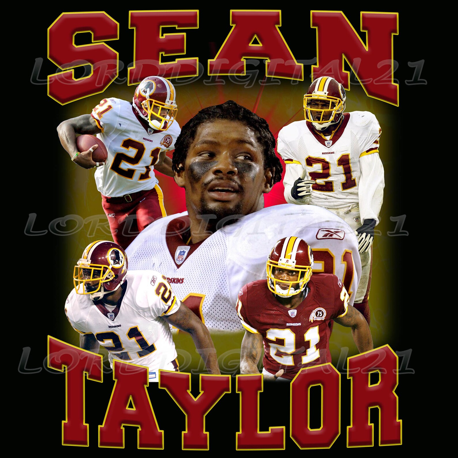 Sean Taylor Png Svg, T-shirt Design,300 DPI PNG File Ready to Print ...