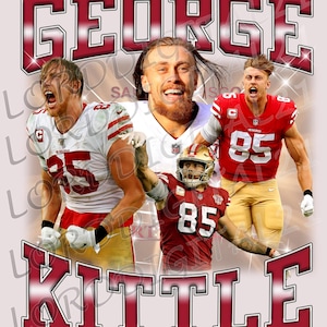 George Kittle PNG , American Football T-shirt Design,300 DPI, PNG File ...