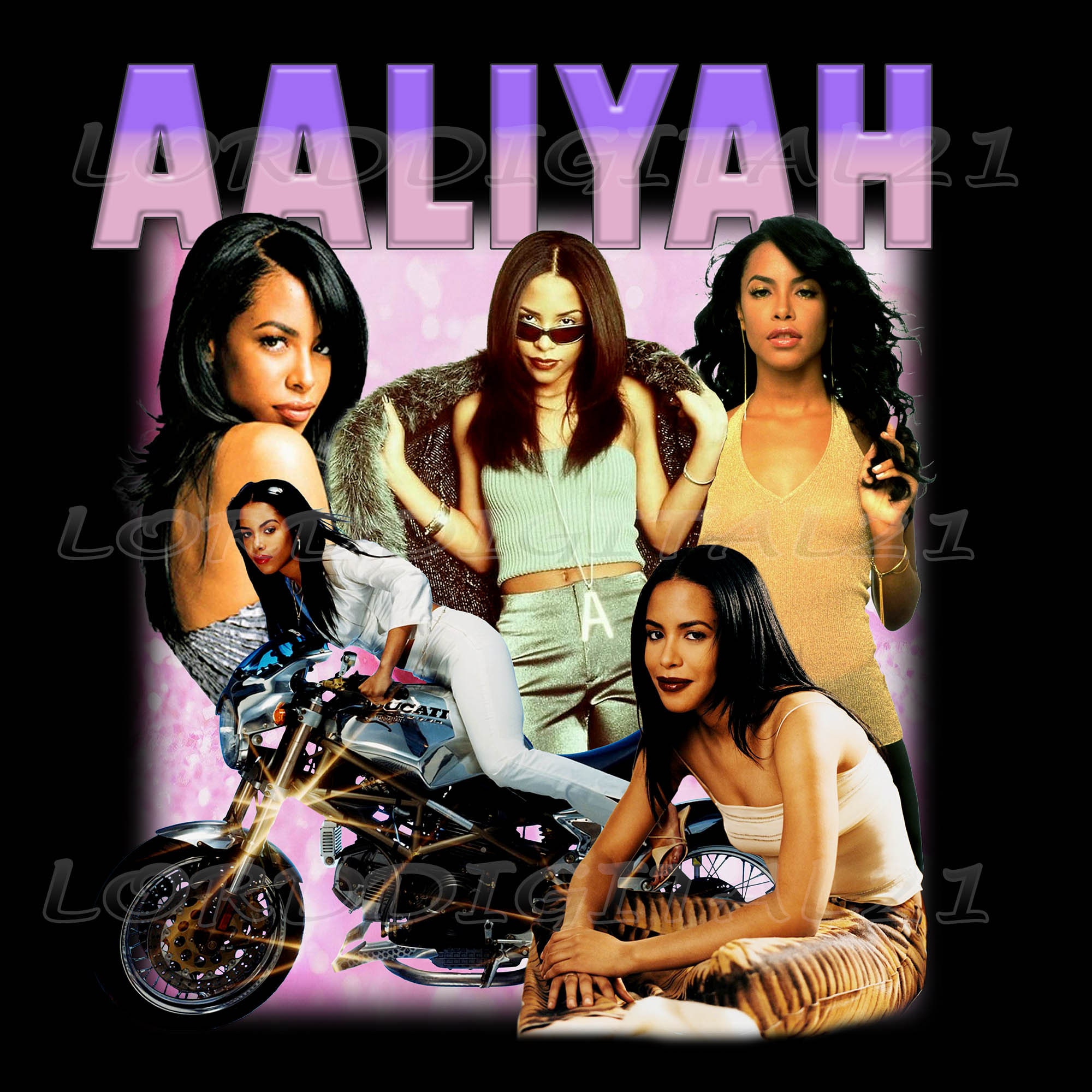 Aaliyah Png Svg, Rnb T-shirt Design,300 DPI PNG File Ready to Print. Artist - Etsy