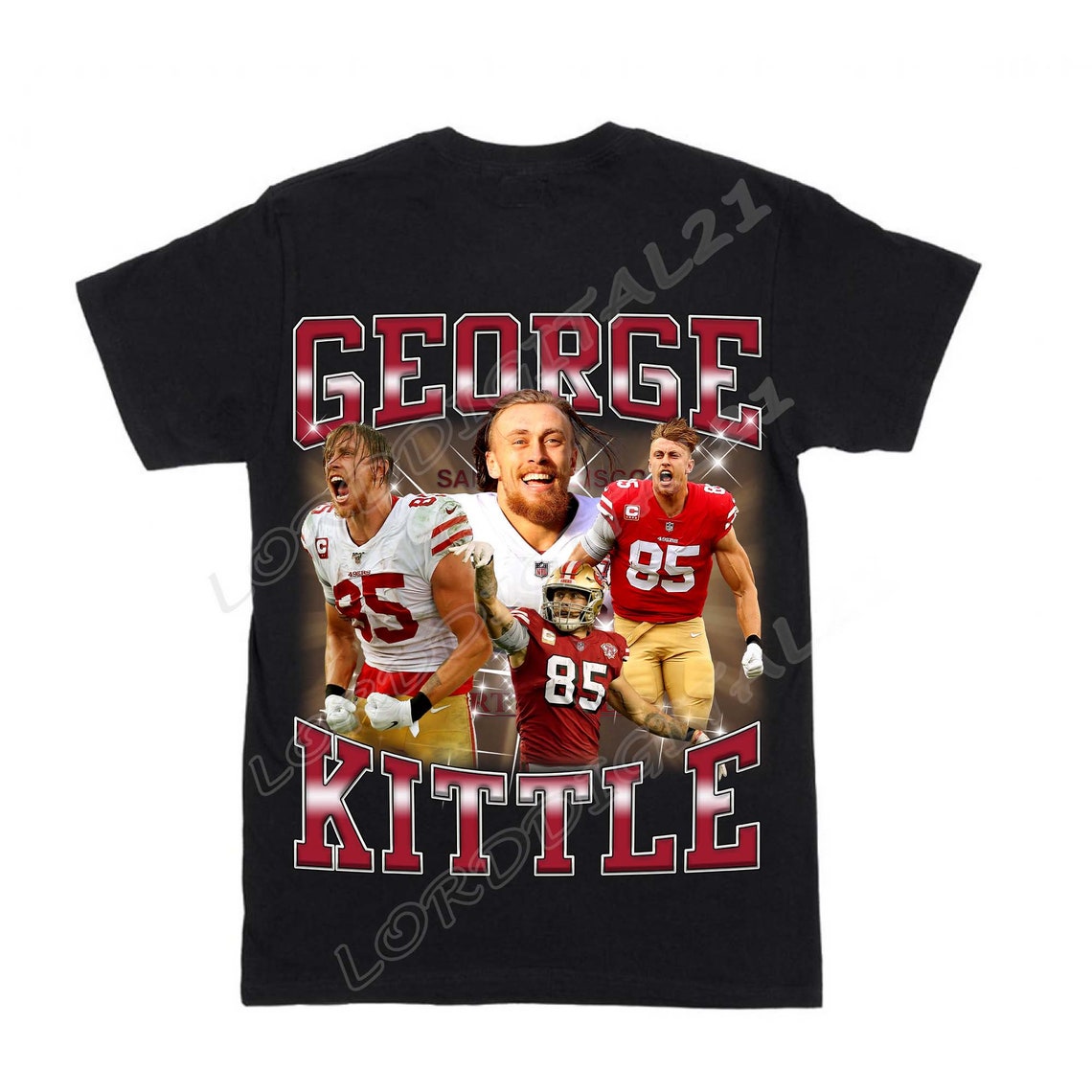 George Kittle PNG , American Football T-shirt Design,300 DPI, PNG File ...