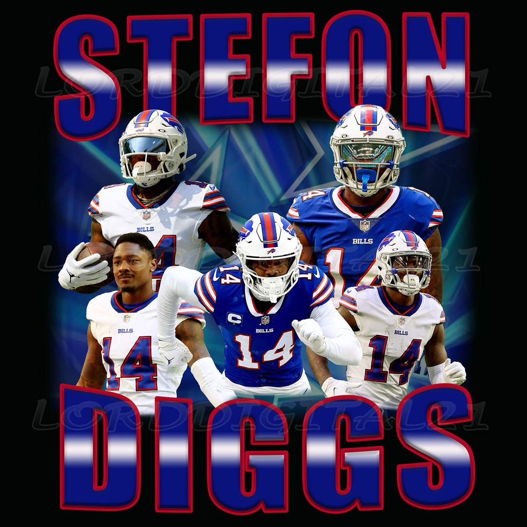 Stefon Diggs PNG , American Football T-shirt Design,300 DPI, PNG File ...
