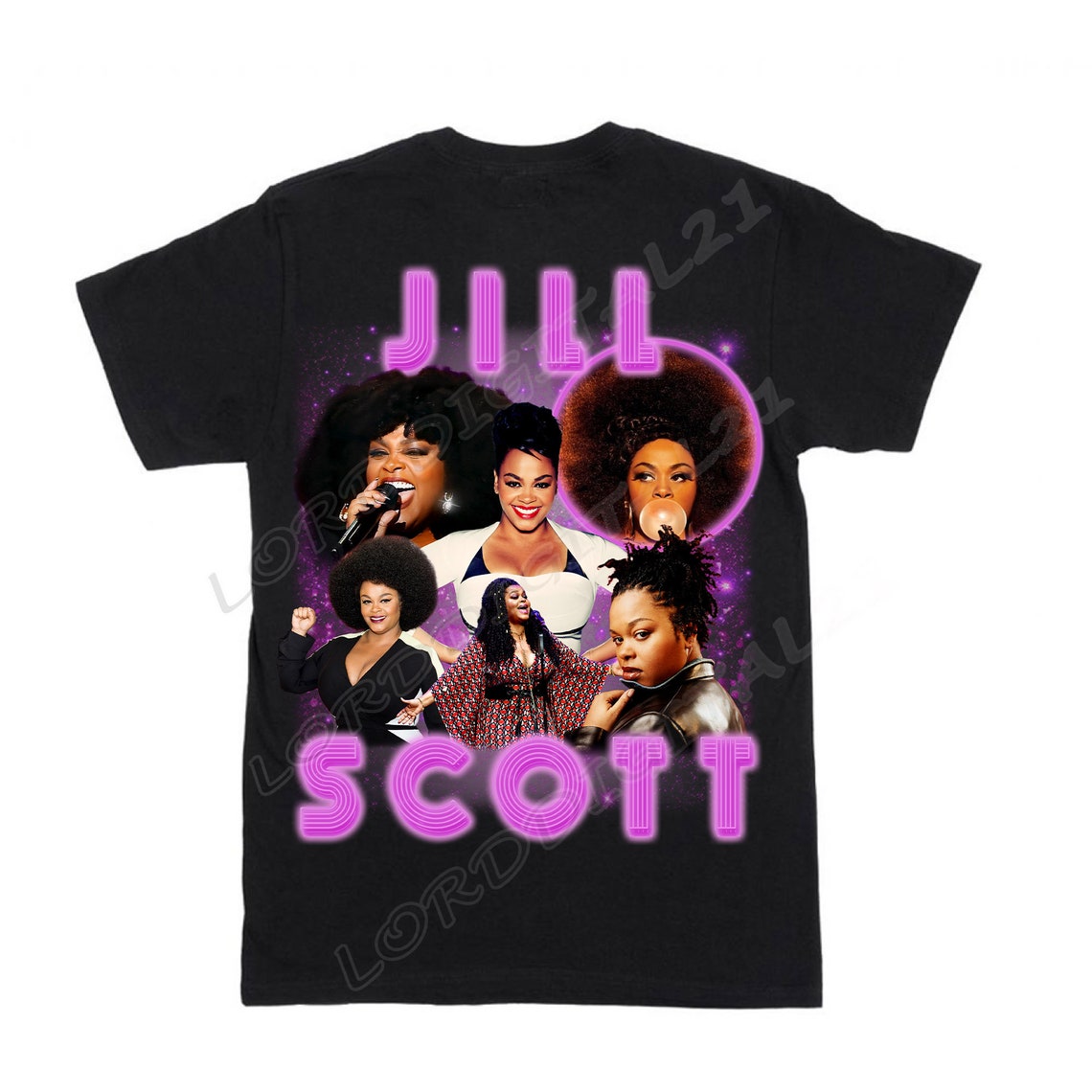 Jill Scott PNG , Music Artist T-shirt Design,300 DPI, PNG File, Ready ...