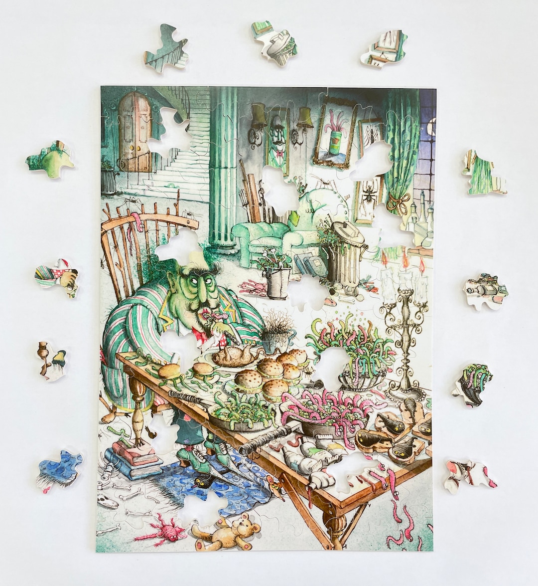 Tadpoles on Toast, Wooden Puzzle +/- 125 Pieces, for Children Aged 7 - Etsy
