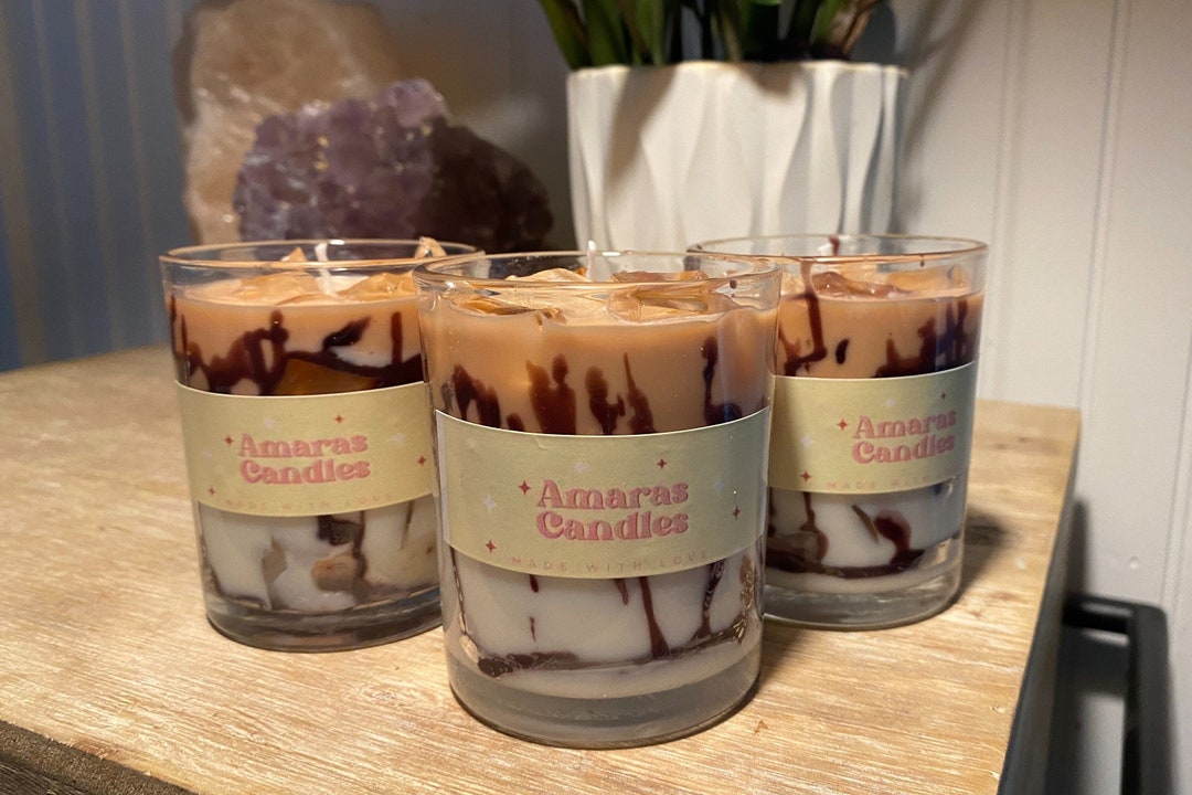 Chocolate Drizzle Iced Coffee Candle | Coffee Candle | Iced Coffee ...