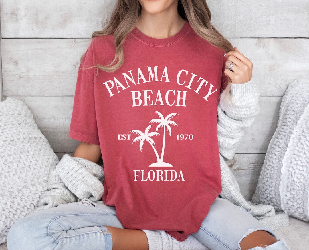 Panama City Beach Shirt, Comfort Colors Oversized Panama City Florida ...