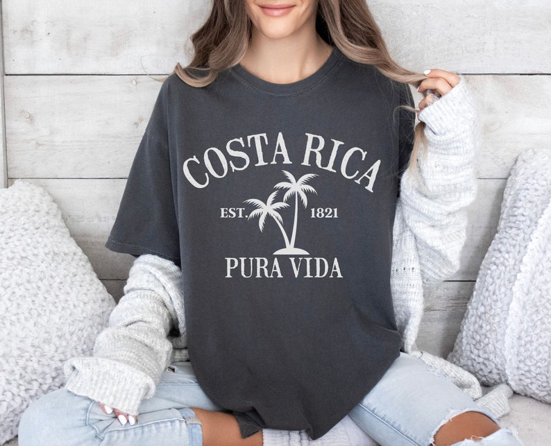 Costa Rica T Shirt | Comfort Colors Costa Rica Shirt | Pura Vida ...