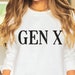 Unisex Gen X Distressed Sweatshirt, Generation X Gift, Latchkey Kids ...