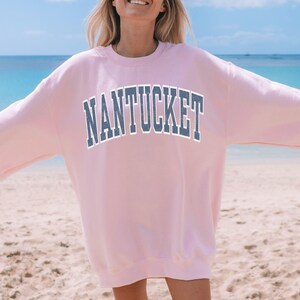 Nantucket Sweatshirt, Preppy Retro Nantucket MA Gift, Nantucket ...