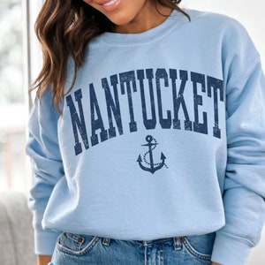 Nantucket Preppy Vintage Sweatshirt, Nantucket Souvenir, Beach ...