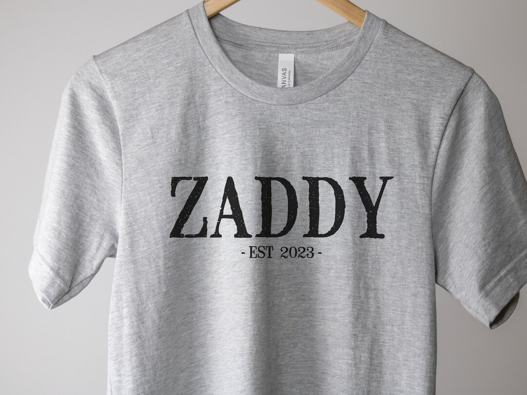 ZADDY Dad Shirt, Daddy Shirt, Dad to Be, Pregnancy Reveal Shirt, Big ...