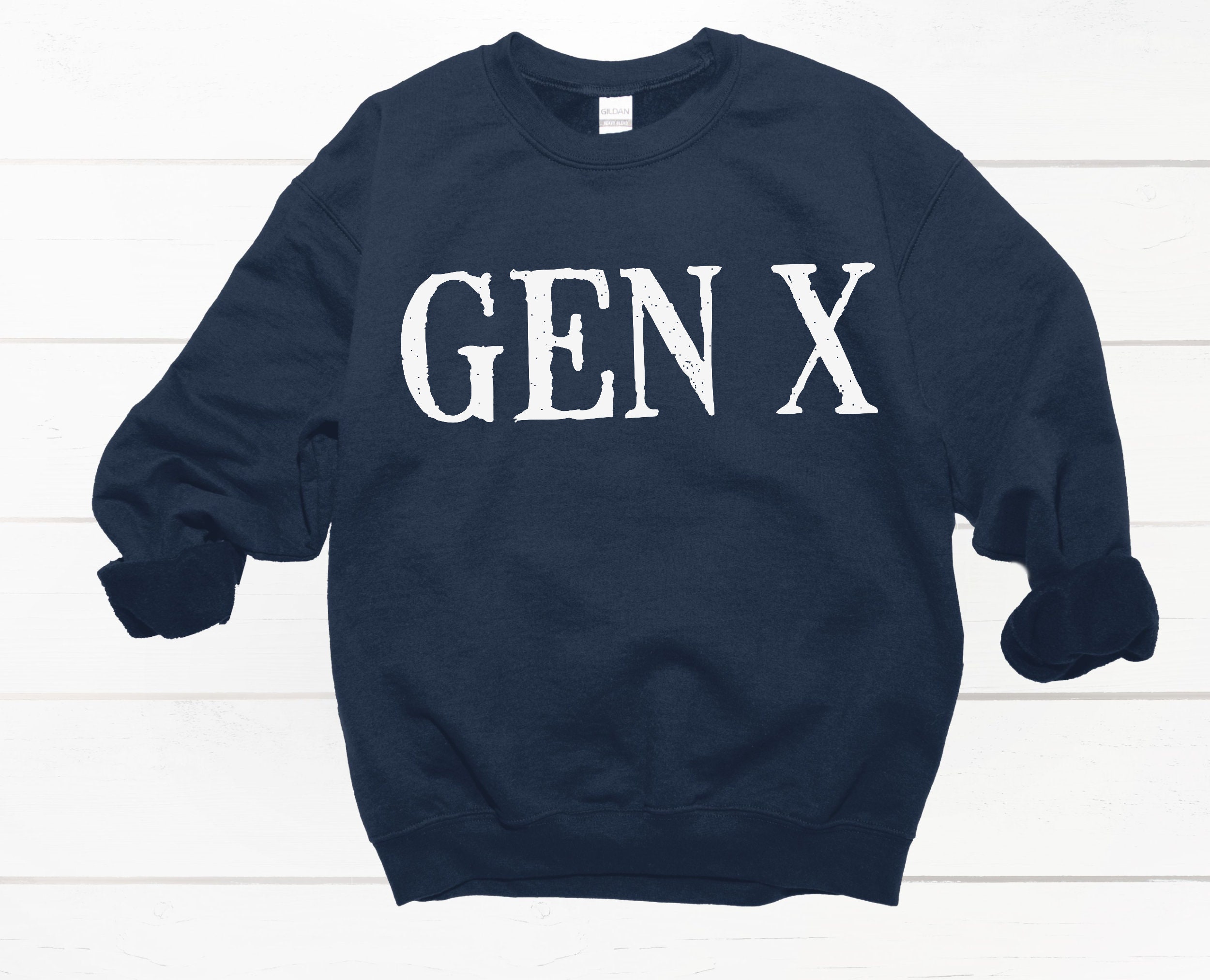 Unisex Gen X Distressed Sweatshirt, Generation X Gift, Latchkey Kids ...