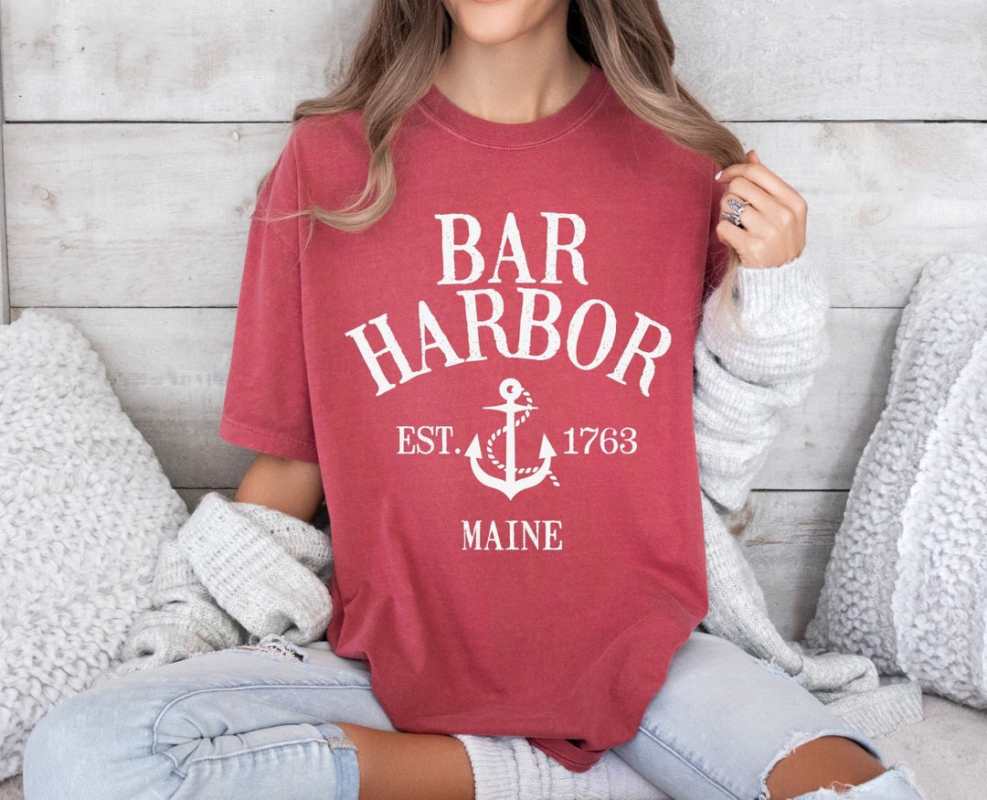 Bar Harbor Sweatshirt | Bar Harbor Comfort Colors Shirt | Bar Harbor ...