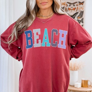 Beachy Sweatshirt, Beach Sweatshirt, Summer Sweatshirt, Gift for Beach ...