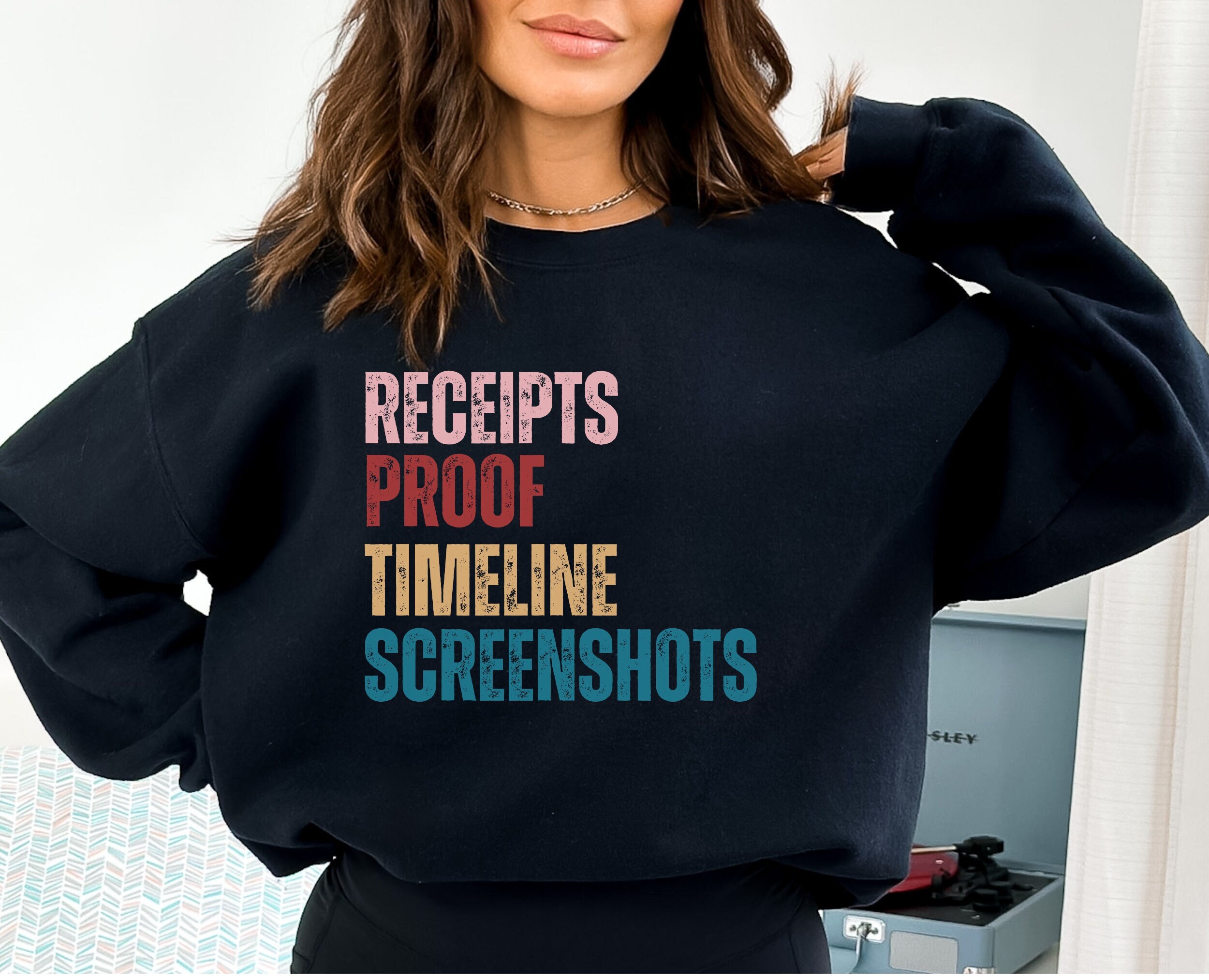 Retro RHOSLC Receipts, Proof, Timelines Sweatshirt, Heather Gay Speech ...