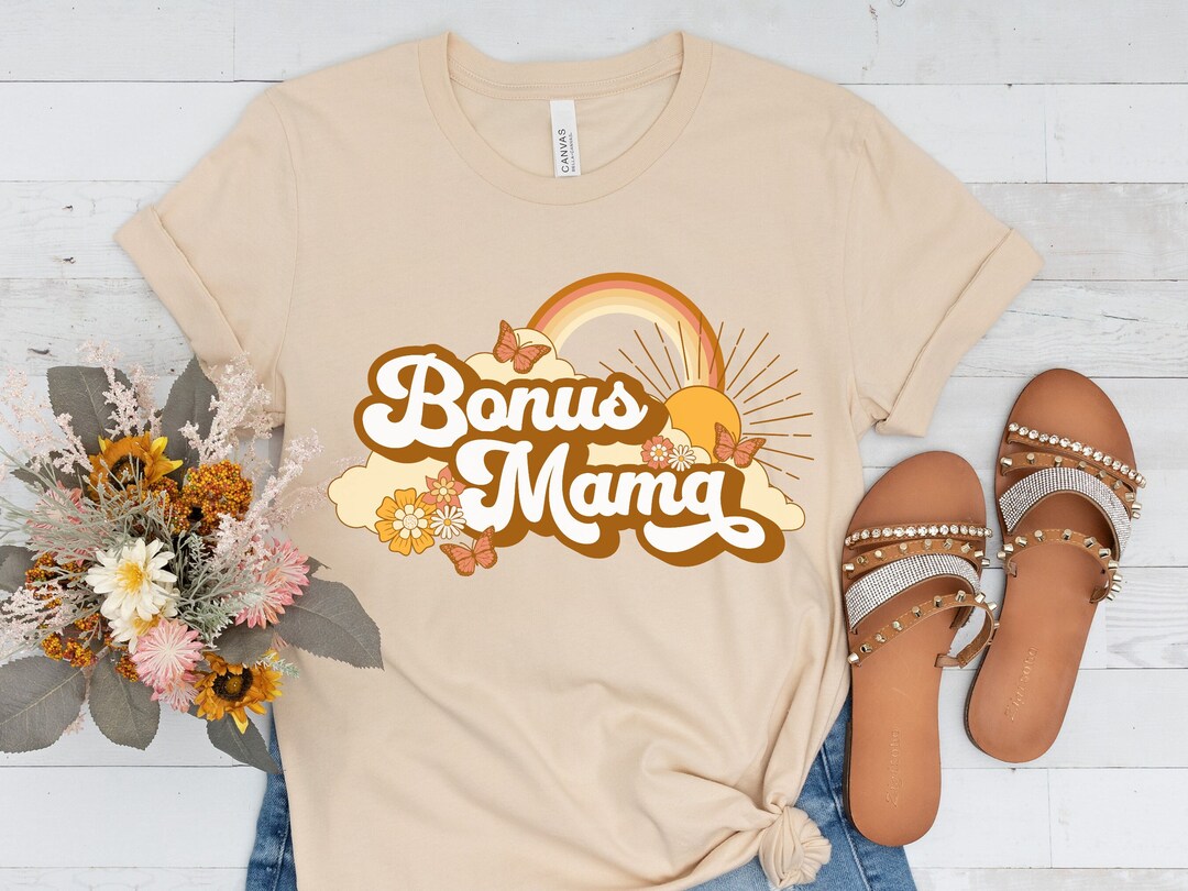 Bonus Step Mom Shirt, Bonus Mama Tshirt, New Bonus Mom Gift, Mothers ...