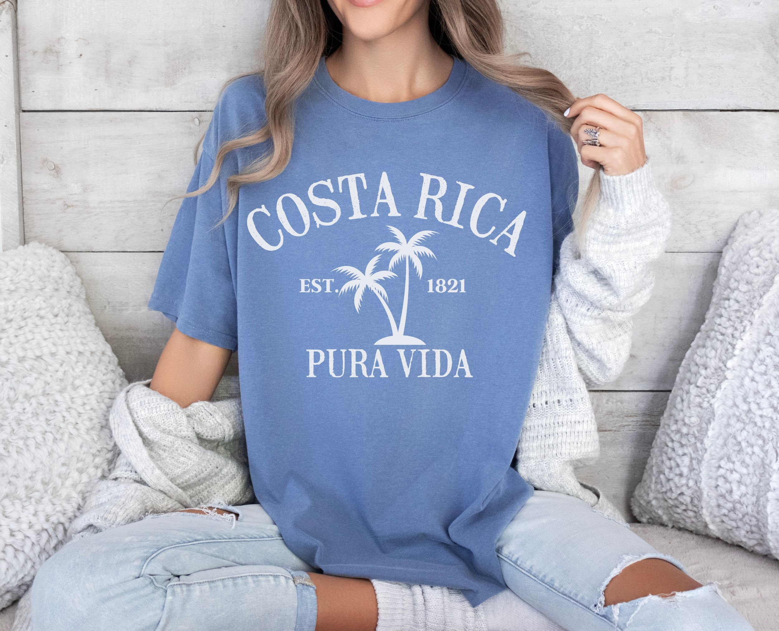 Costa Rica T Shirt | Comfort Colors Costa Rica Shirt | Pura Vida ...