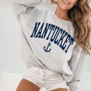 Nantucket Preppy Vintage Sweatshirt, Nantucket Souvenir, Beach ...