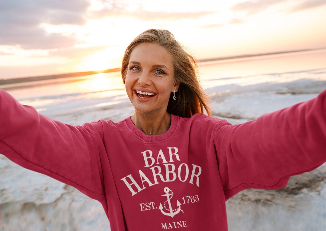 Bar Harbor Sweatshirt | Bar Harbor Comfort Colors Crewneck | Bar Harbor ...