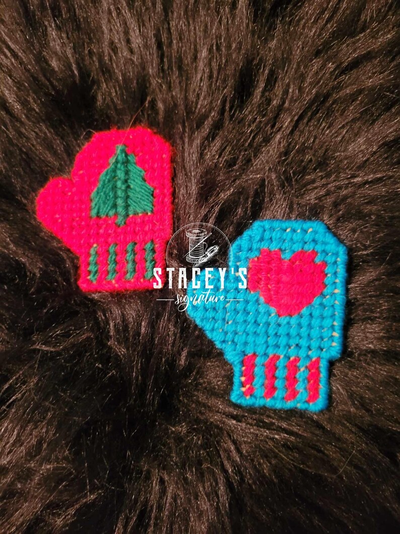 Mitten Magnet (8 Designs) - Plastic Canvas Pattern - Needlepoint - Etsy