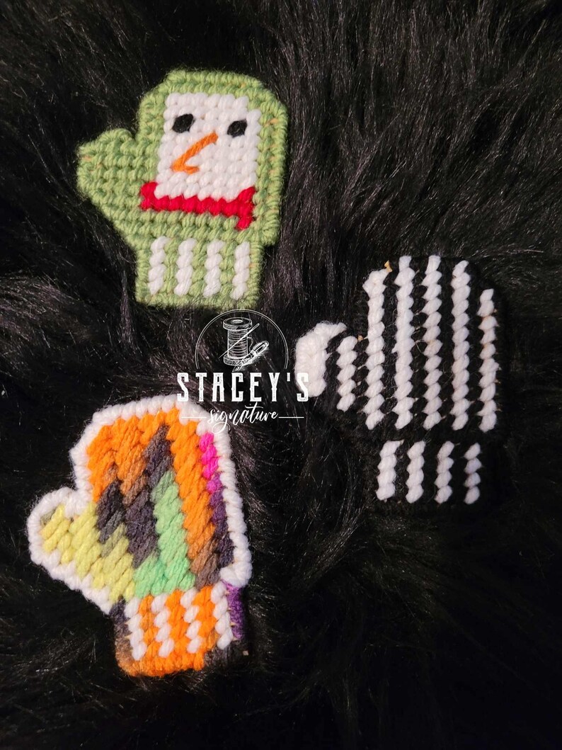 Mitten Magnet (8 Designs) - Plastic Canvas Pattern - Needlepoint - Etsy