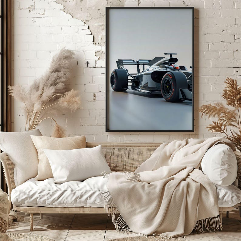 F1 Poster, Formula 1 Wall Art, Wall Decor, Italian Car, F1 Fan ...