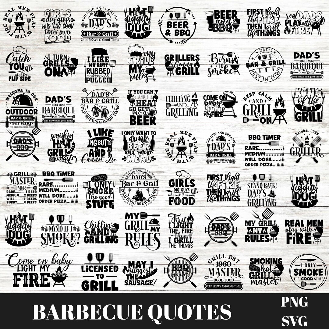Barbecue Svg Bundle, Dad Bbq, Grill Svg, Kitchen Svg, Bbq Cut File, Bbq ...