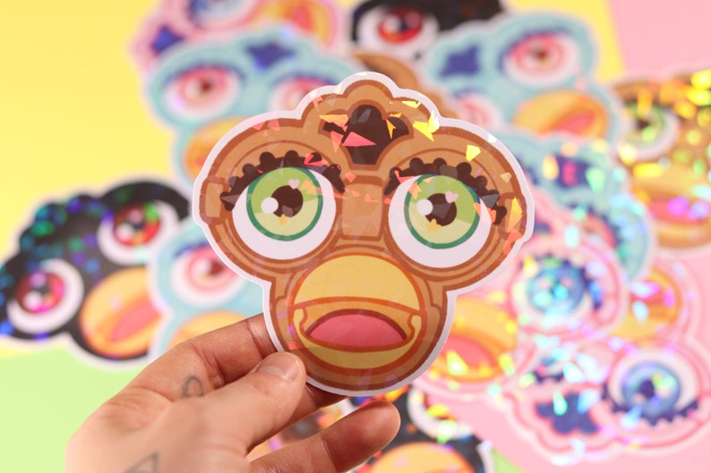 FURBY FACEPLATE HOLO Vinyl Stickers - Etsy