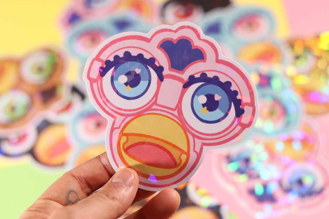FURBY FACEPLATE HOLO Vinyl Stickers - Etsy