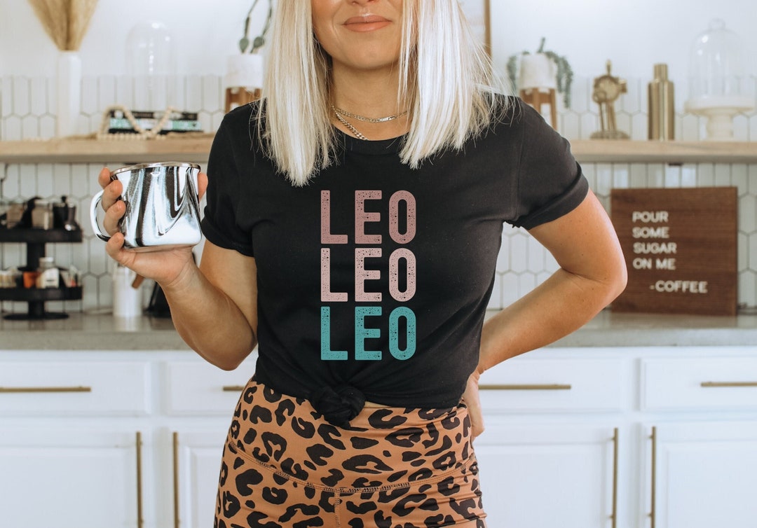 Celebrate Your Sign With This Leo Zodiac Retro Minimalist T-shirt ...