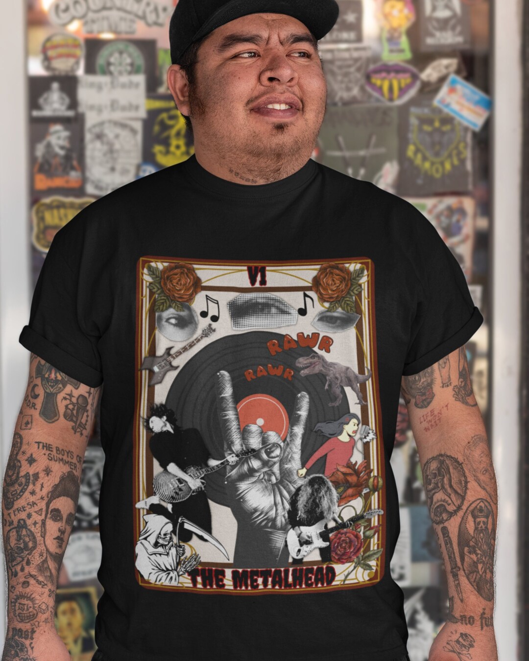 The Metalhead Tarot Card Shirt, Heavy Metal Music Shirt, Metal Lover ...