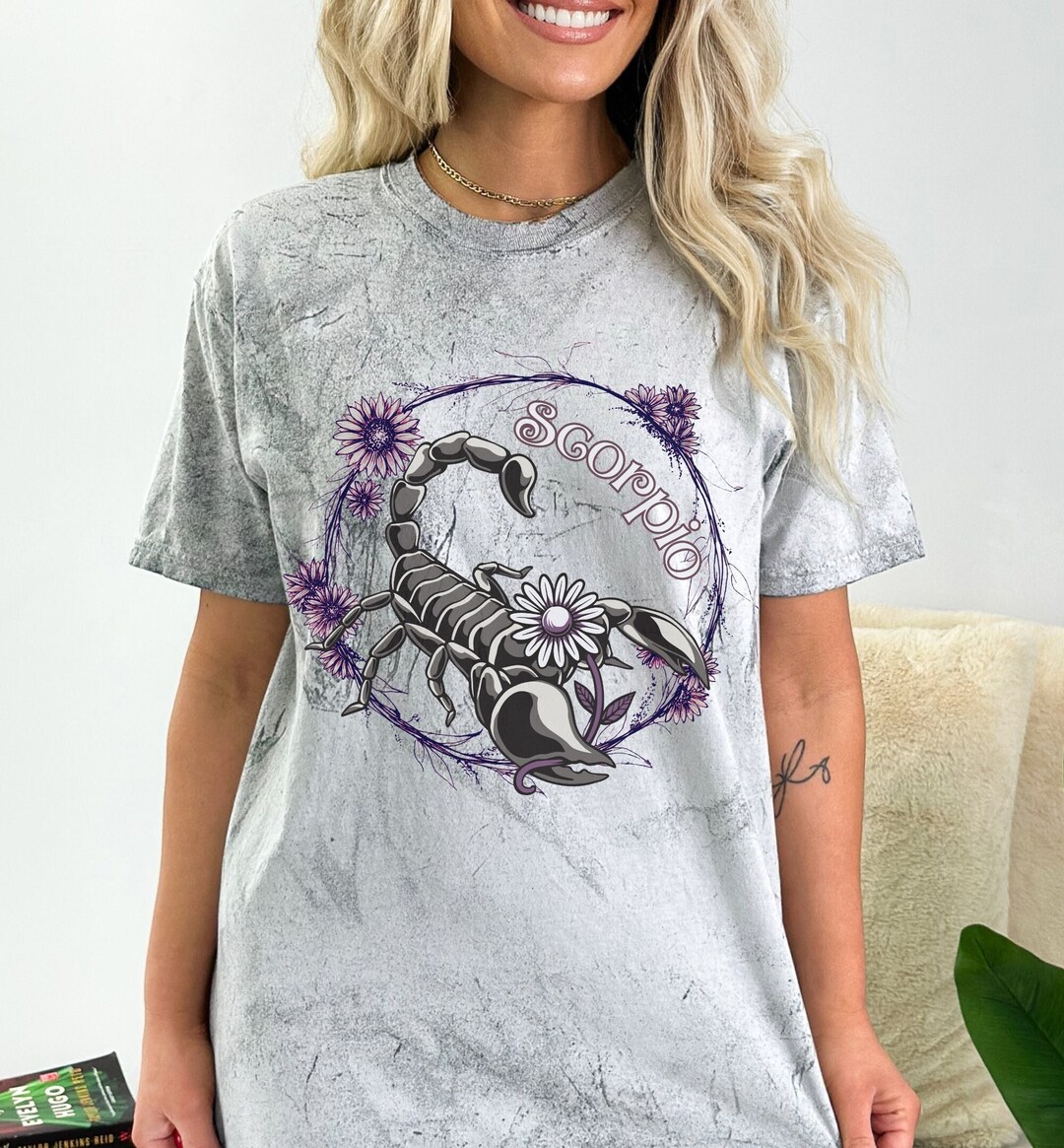 Scorpio Zodiac Unisex Color Blast T-shirt, Mystical Comfort Colors ...