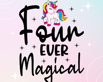 Four Ever Magical Svg - Etsy