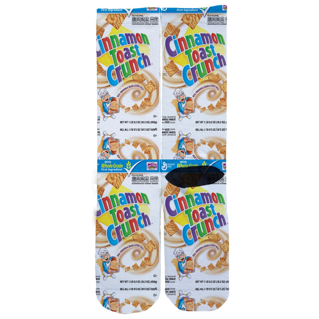 13th Brand | Cinnamon Toast Crunch 2 Crew Socks | One Size 6-12 Elite ...
