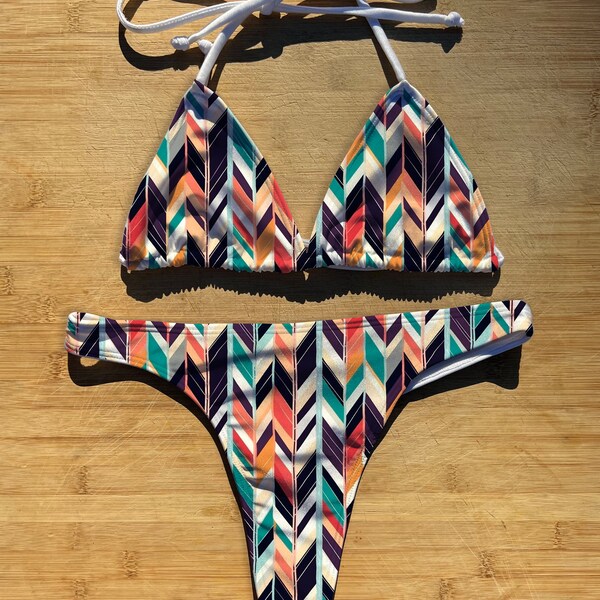 Chevron Bikini - Etsy