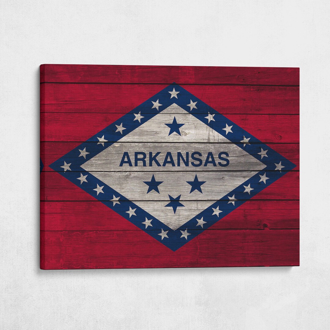 13th Brand Art | Wood Arkansas State Flag, 1.5 Inch Thick Gallery ...