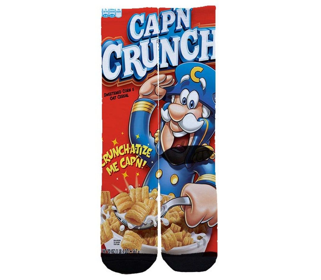 13th Brand | Captain Crunch Red Crew Socks | One Size 6-12 Elite Fun ...