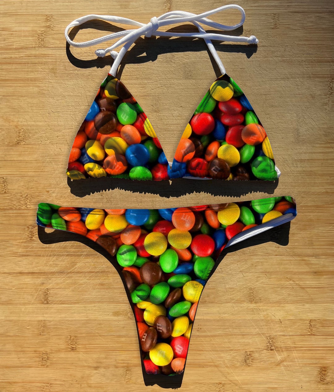 Swimwear Bikini 1 or 2 Piece Set | Chocolate Candy | Thong Cheeky Full ...