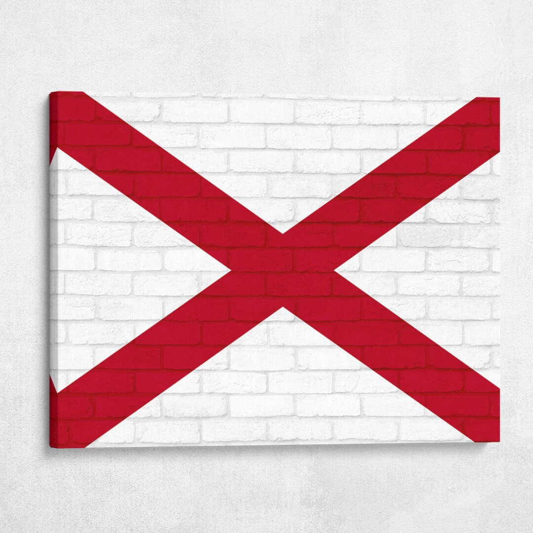 13th Brand Art | Brick Alabama State Flag, 1.5 Inch Thick Gallery ...