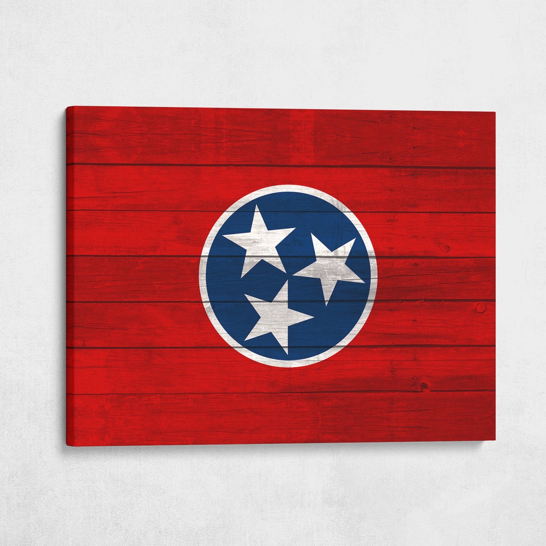13th Brand Art | Woodtennessee State Flag, 1.5 Inch Thick Gallery ...