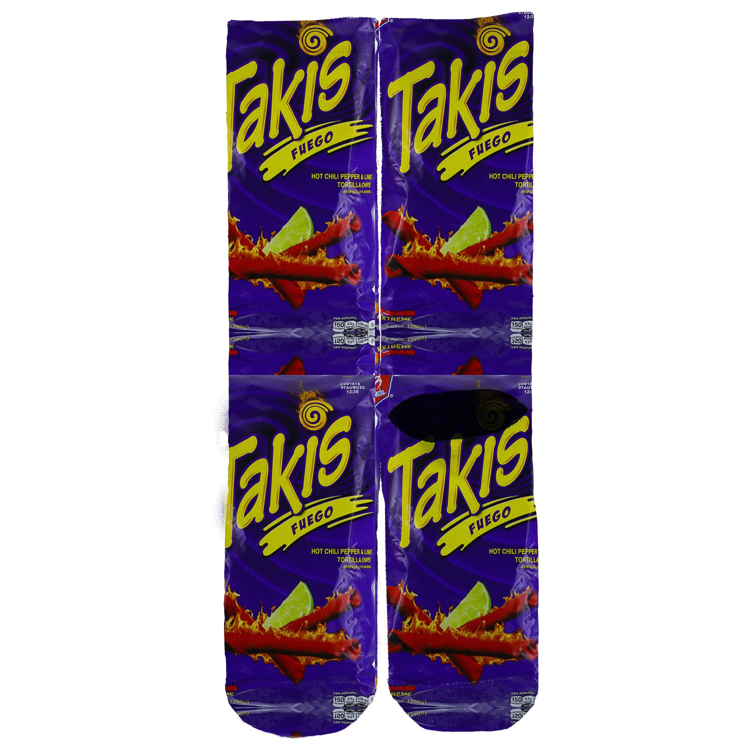 13th Brand | Takis Fuego Crew Socks | One Size 6-12 Elite Chips Flamin ...