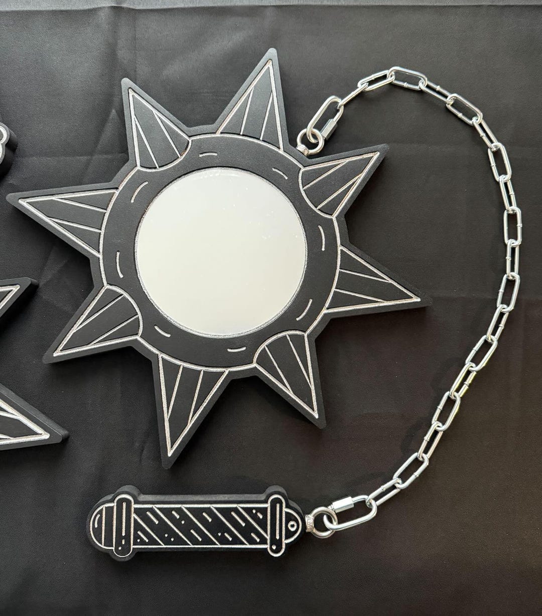 Flail Mirror – Gothic Mace Wall Mirror | Fantasy Weapon Decor | Dark ...