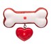 Personalized Dog Bone With Heart Christmas Ornament 2025, Dog Bone ...