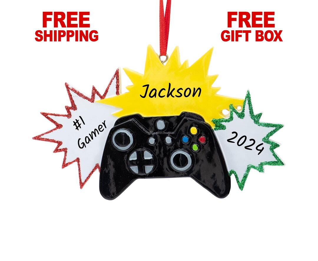 Video Gamer Christmas Ornament 2025, Personalized Xbox, Nintendo Switch ...