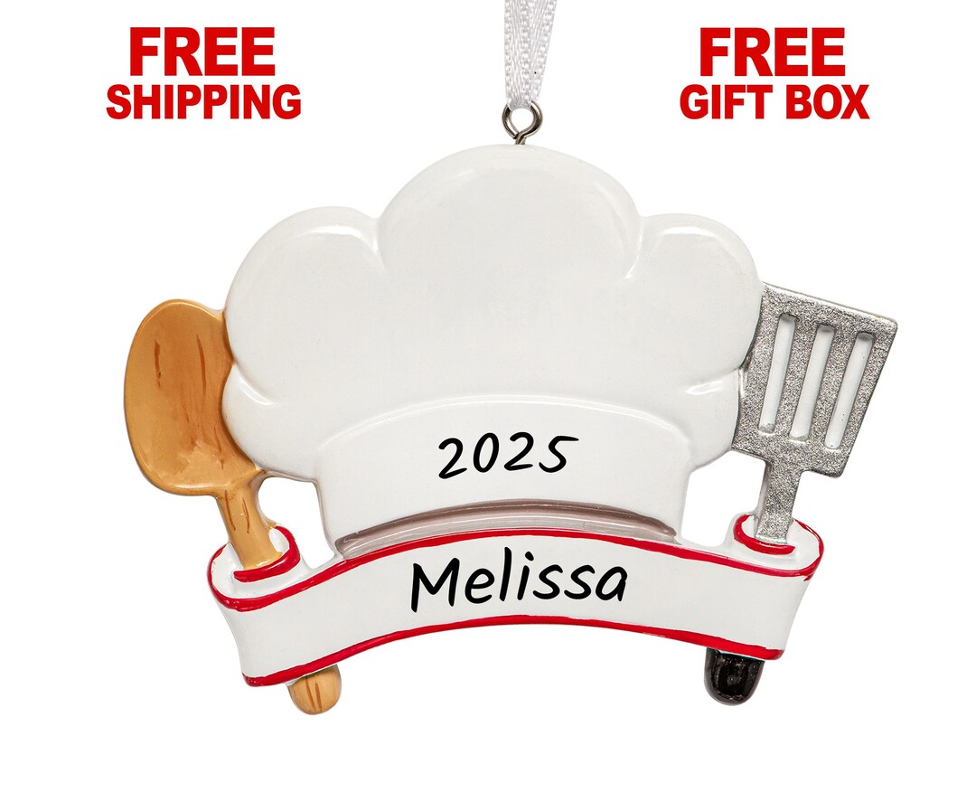 Personalized Chef Christmas Ornament 2025, Best Cook Ornament, Baking ...