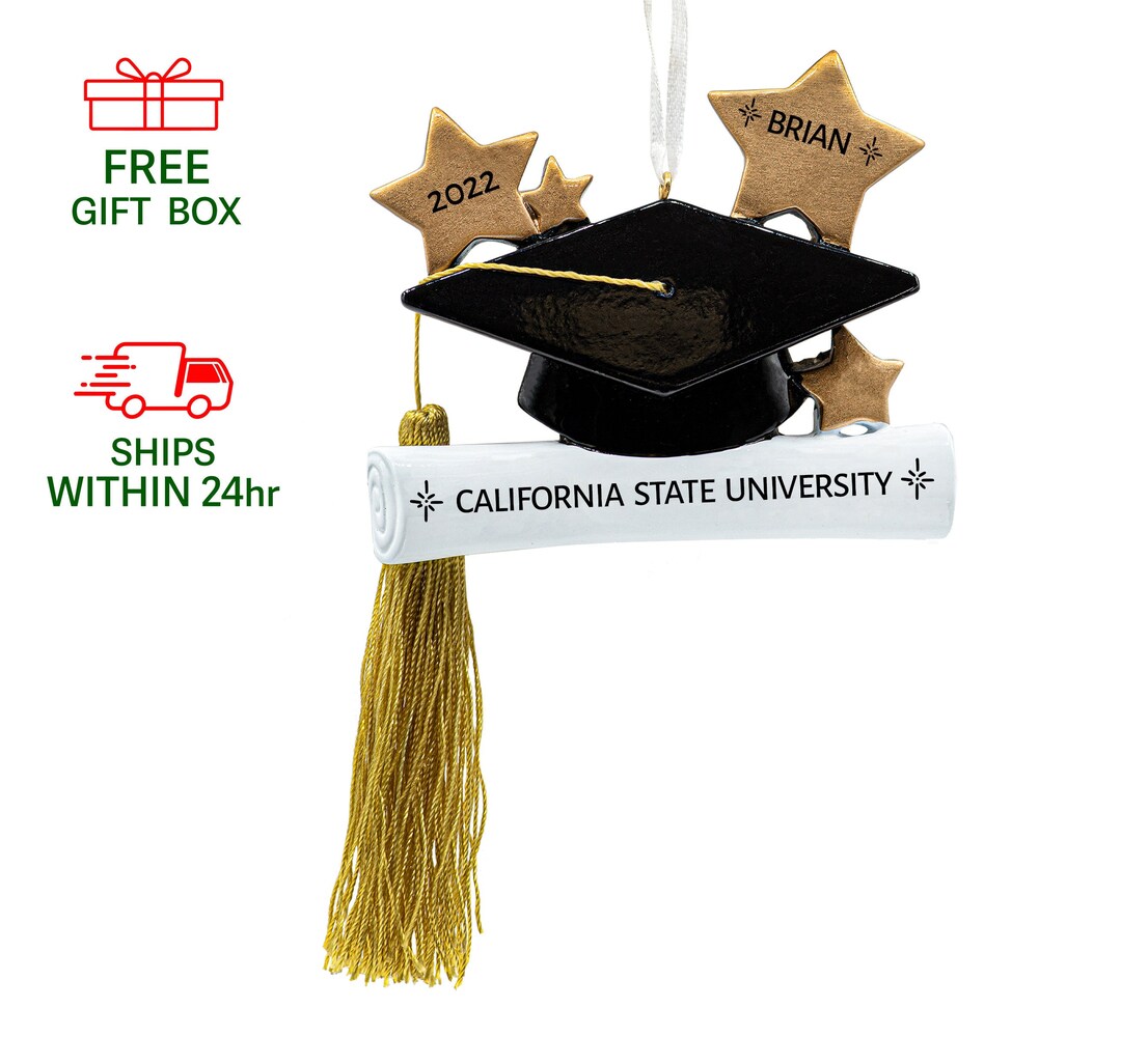 Personalized Graduation Ornament Diploma Grad Cap Tassel - Etsy