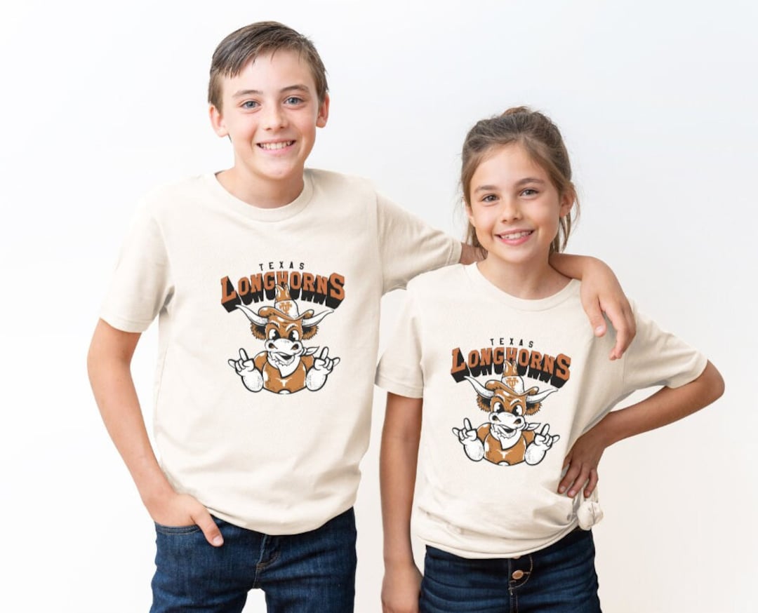Kids Bevo T-vintage 90s Texas Longhorns Sweatshirt/university of Texas ...